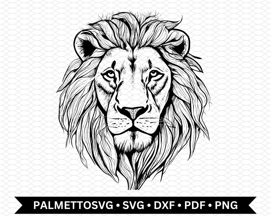 Lion Svg, Lion Dxf File, Lion Cut File, Lion Clip Art, Lion Png, Lion ...