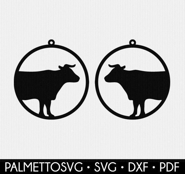 Cow Svg Earring Template Svg Earring Svg Earring Cut File - Etsy