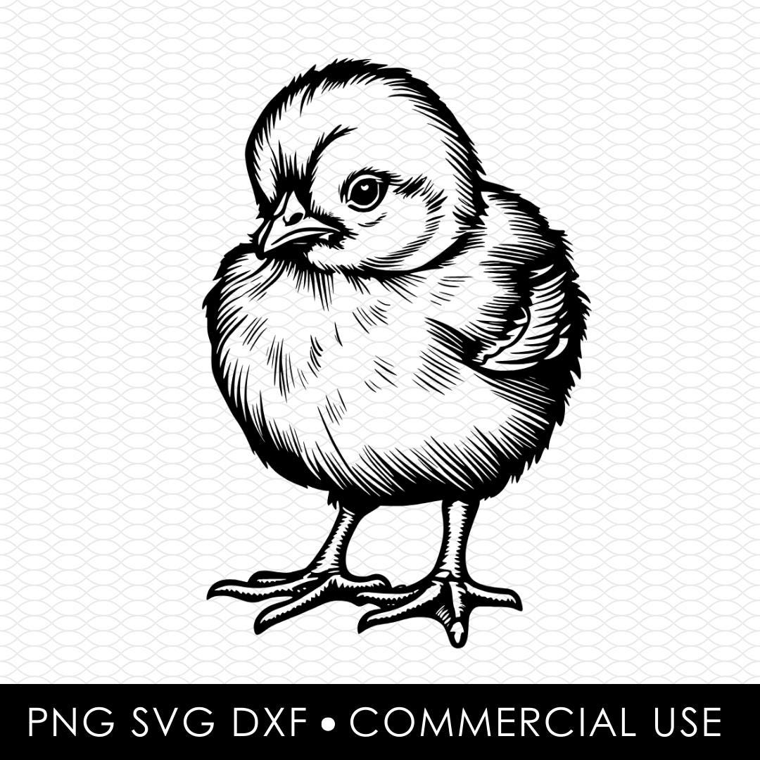 Chick Svg Dxf Png, Laser Cut File, Sublimation Design, Svg Cut File ...