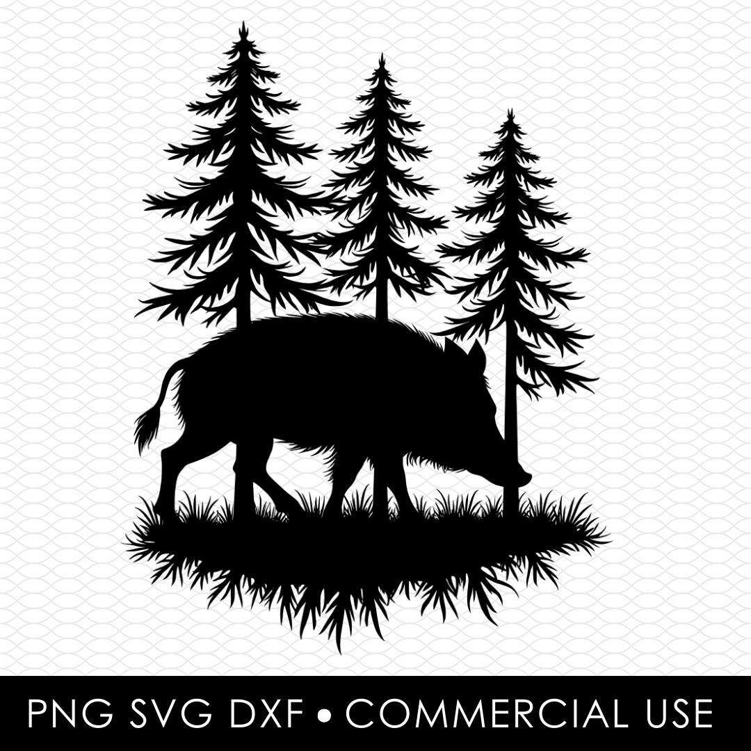 Boar Hunting Svg Dxf Png, Laser Cut File, Sublimation Design, Svg Cut ...