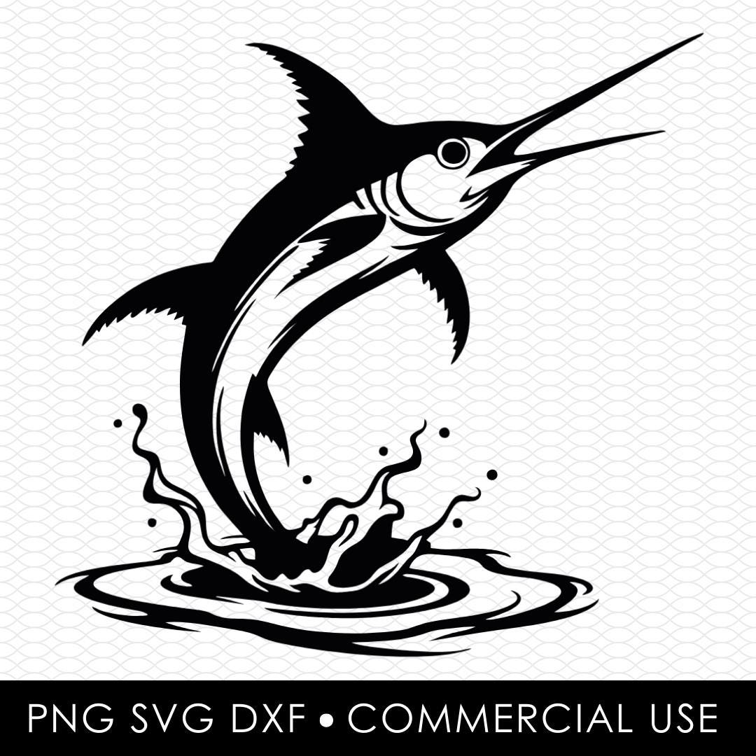 Blue Marlin Svg, Blue Marlin Png, Blue Marlin Png Design, Blue Marlin ...