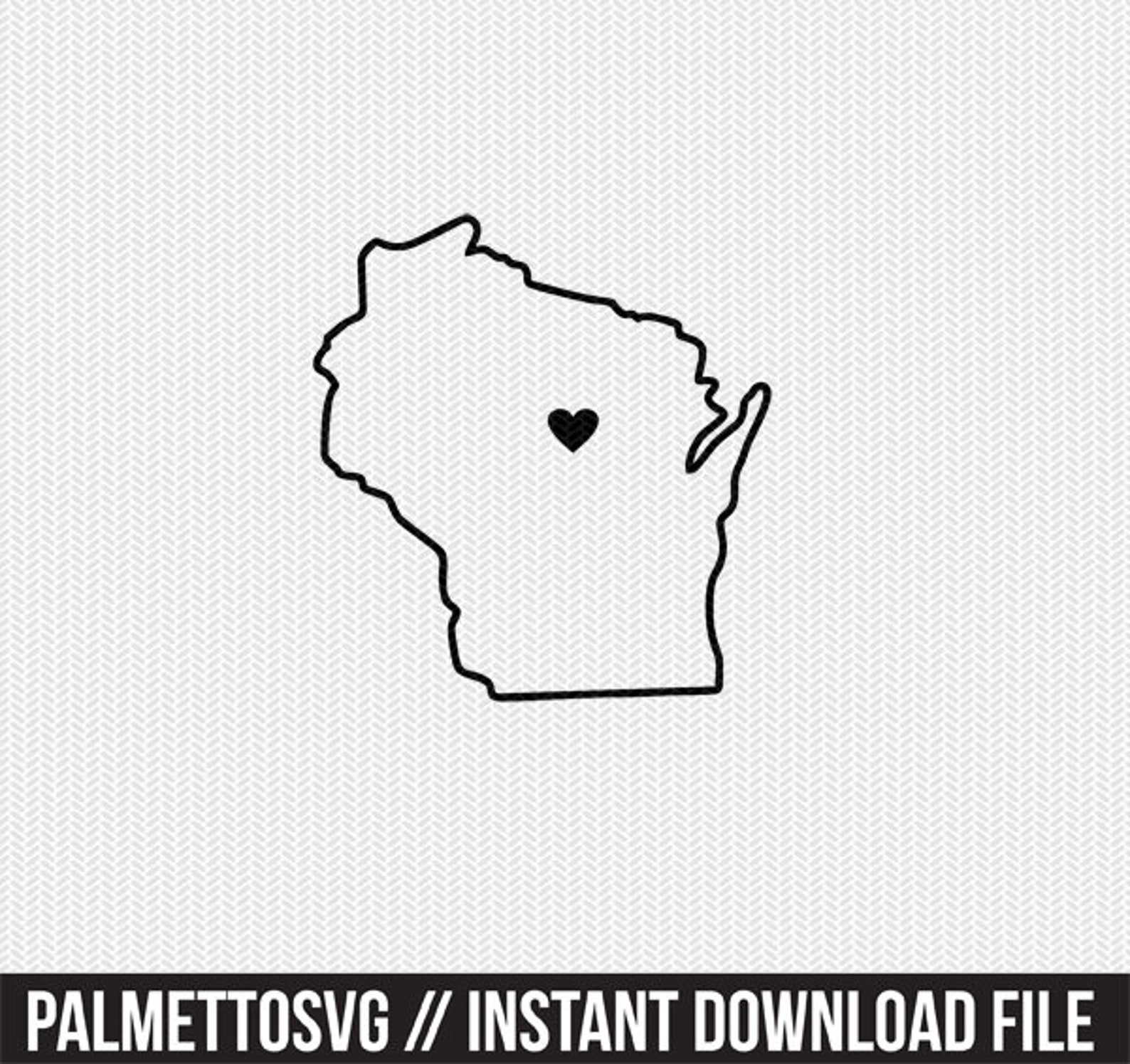 Wisconsin Svg Wisconsin Outline Svg Wisconsin Dxf File Svg - Etsy