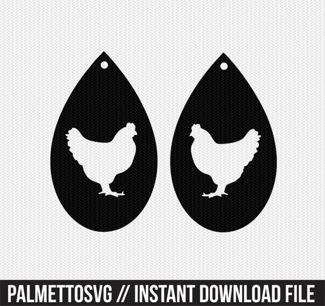 Pollos svg, plantilla de pendiente svg, pollo dxf, archivo cortado de ...
