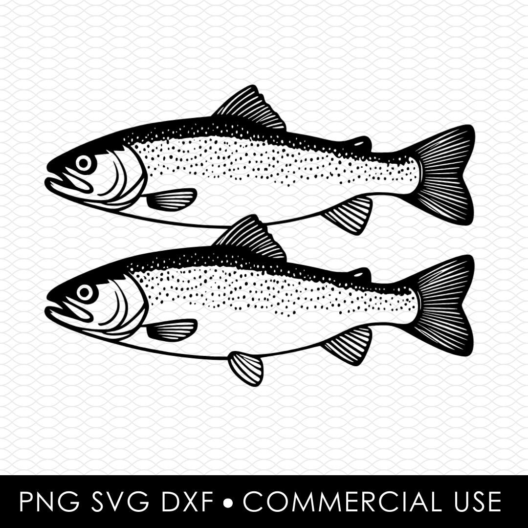 Trout Svg, Trout Png, Trout Png, Fishing Svg, Trout Dxf, Sublimation ...