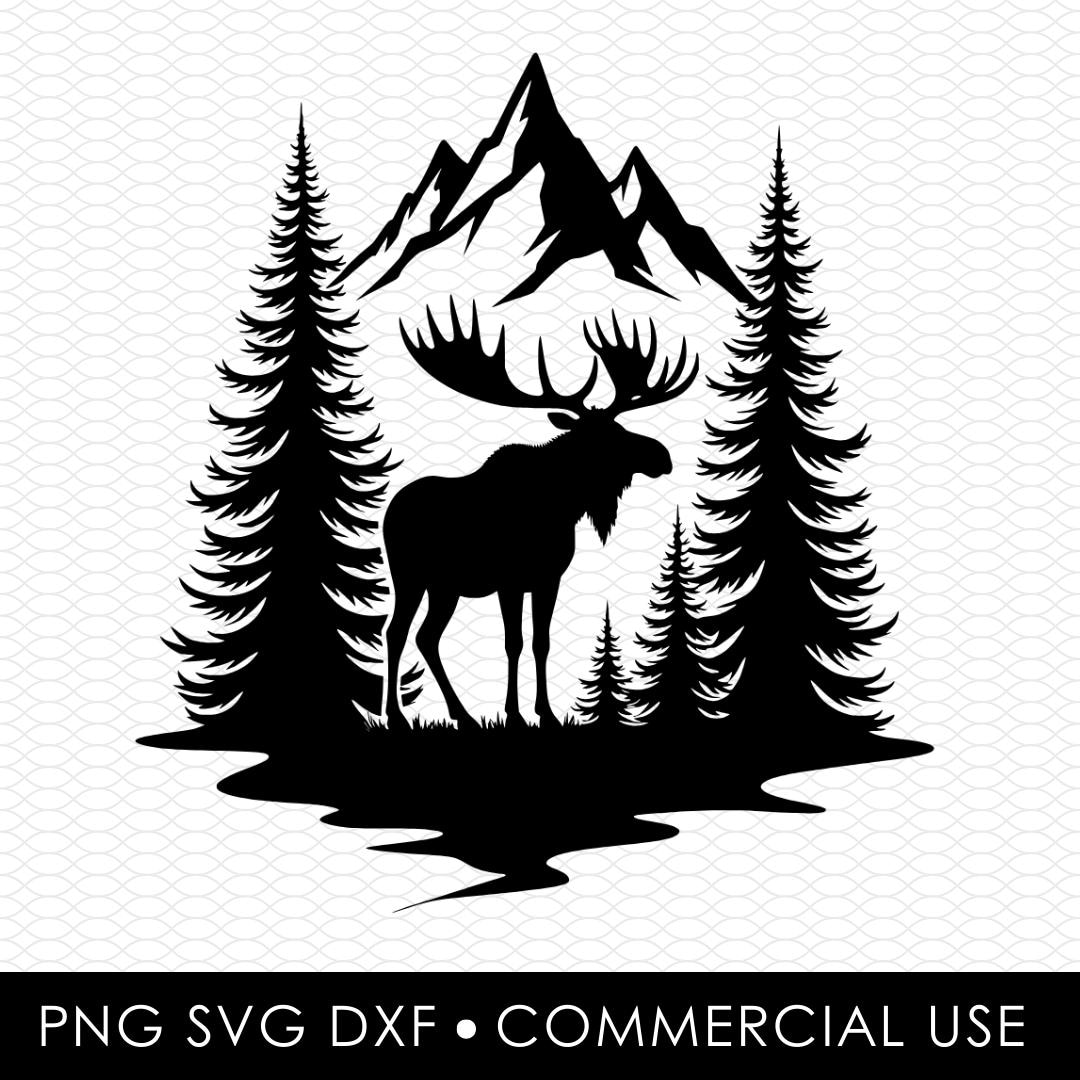 Moose Svg, Moose Png, Moose Dxf, Moose Cut File, Sublimation Designs ...