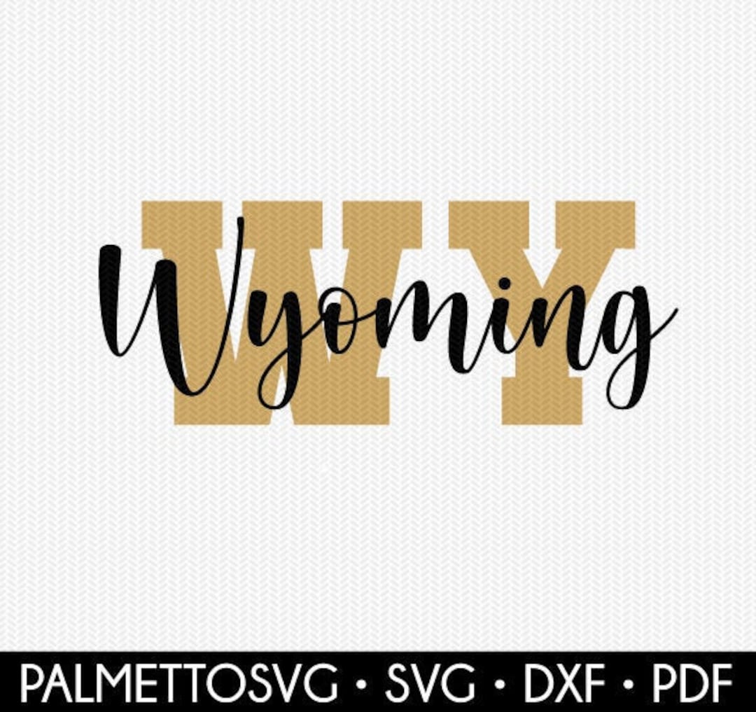 Wyoming State Svg Dxf File Svg Files for Cricut Clip Art Commercial Use ...