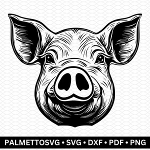 Pig Svg, Pig Png, Pig Dxf File, Pig Cut File, Pig Clip Art, Cricut ...