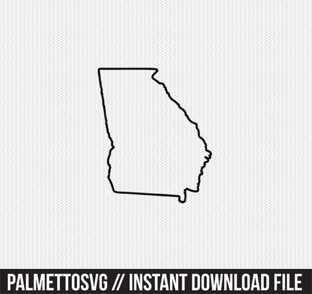 Georgia Svg, Georgia Outline Svg, Georgia Dxf File, Georgia Clip Art ...
