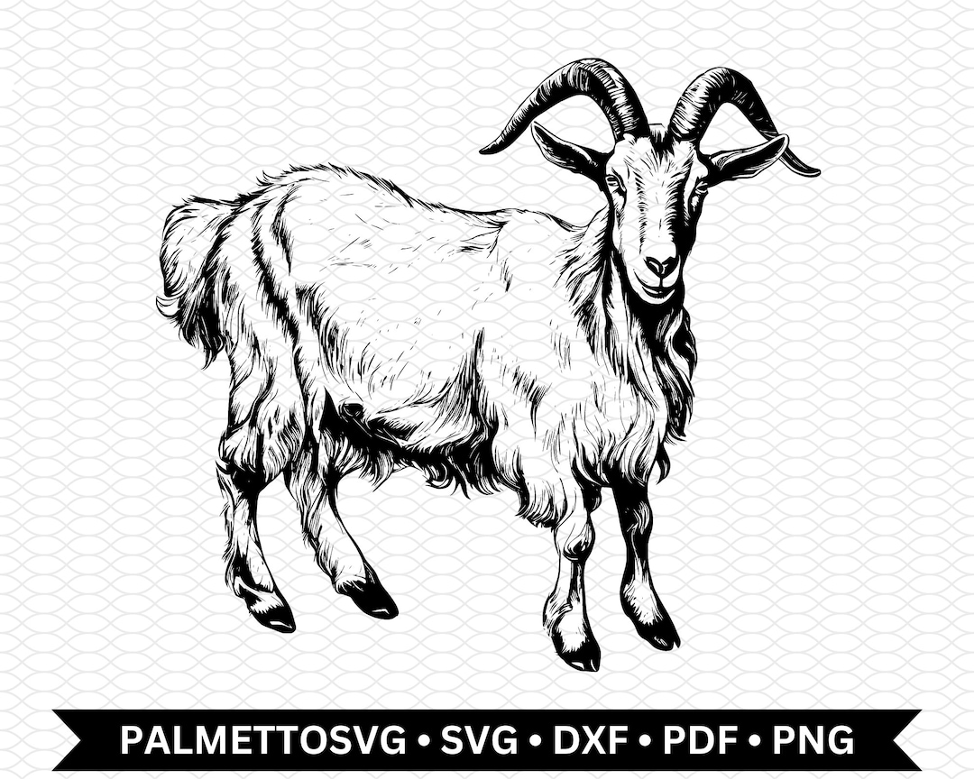 Goat Svg, Goat Dxf File, Goat Cut Files, Goat Clip Art, Goat Png, Goat ...
