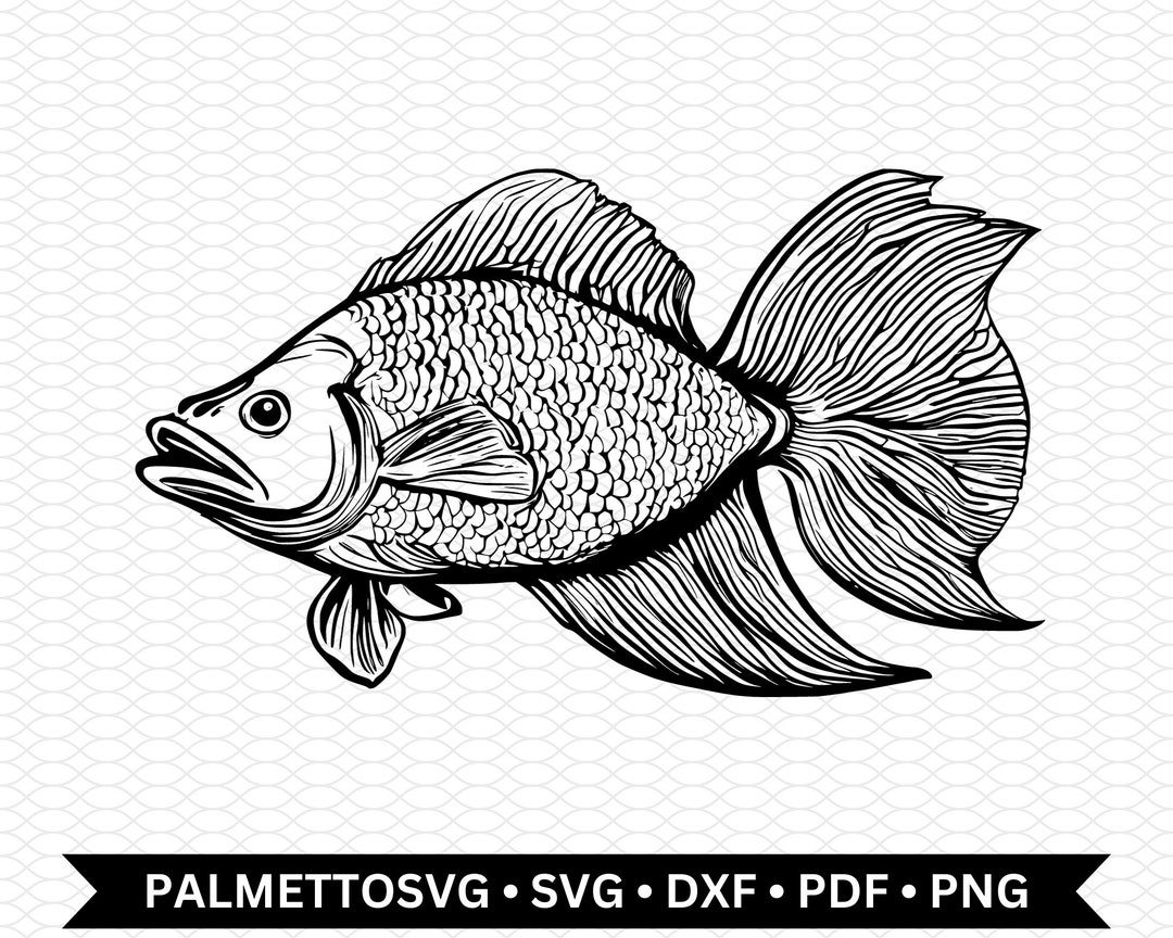 Fish svg, fish dxf file, fish cut file, fish png, fish clip art, cricut ...