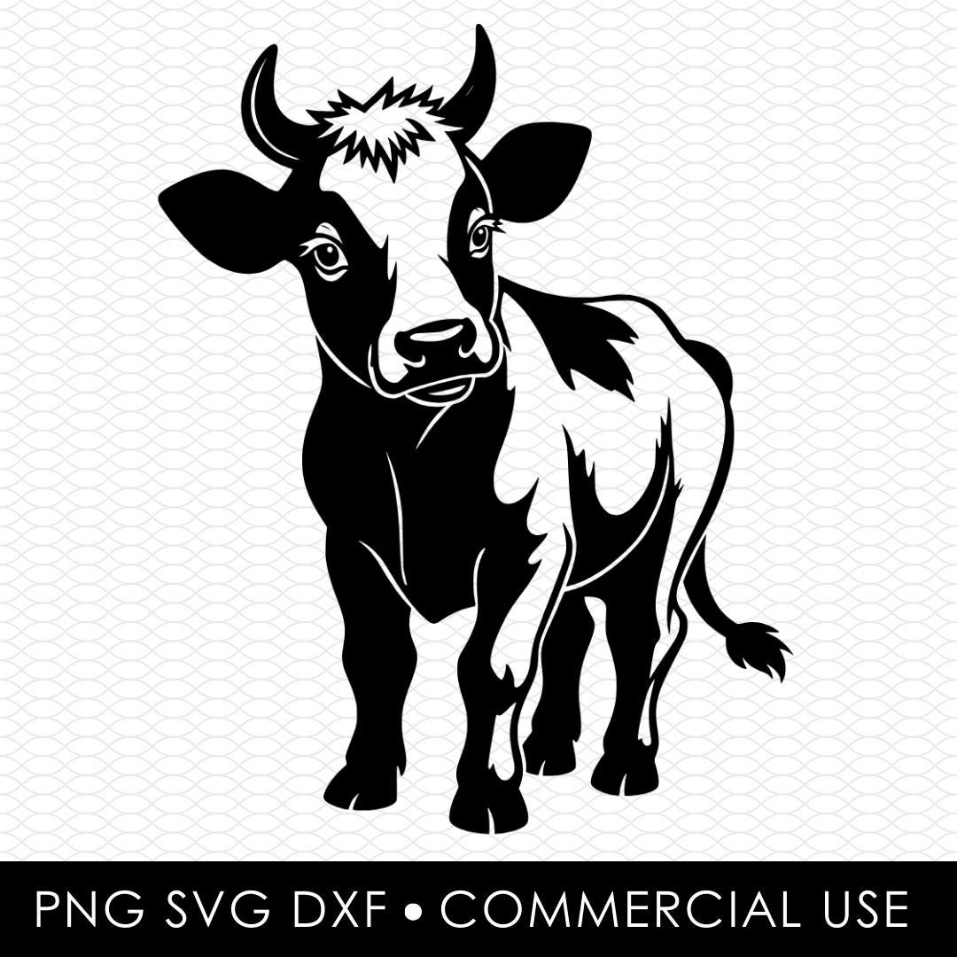 Cow Svg, Cow Png, Cow Dxf, Cow Cut File, Cow Sublimation Png Design ...