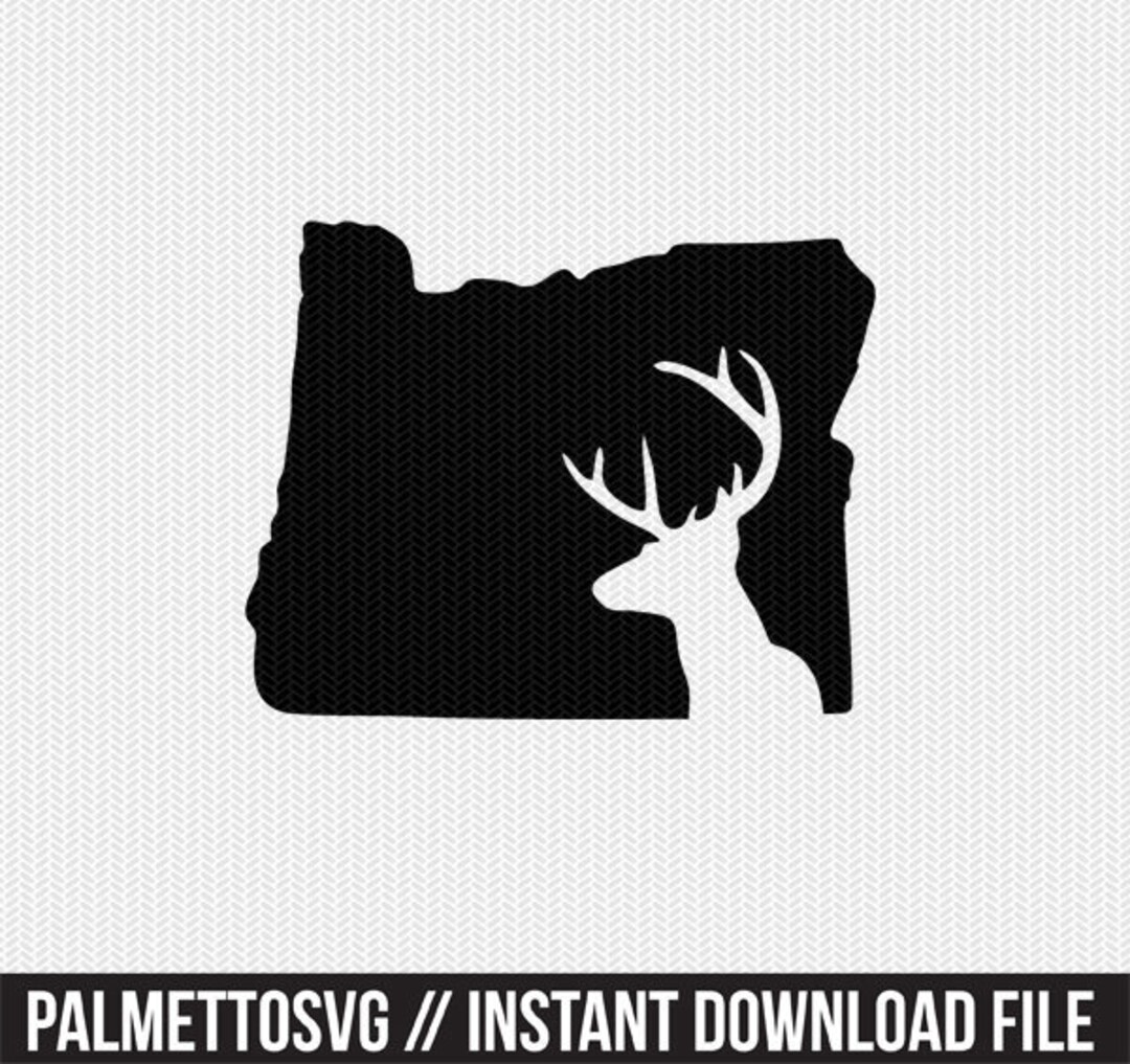Oregon Deer Hunting Svg, Oregon Svg, Dxf File, Svg Files for Cricut ...