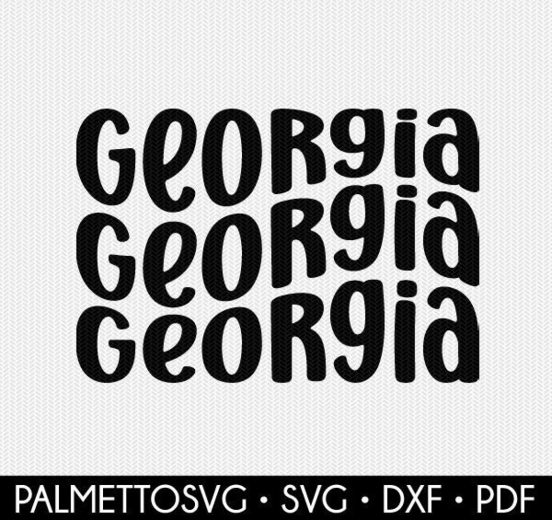 Georgia Svg, Georgia Dxf File, Georgia Cut File, State Svg, Svg Files ...