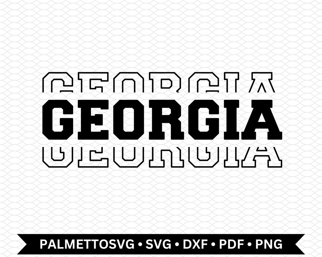 Georgia Svg, Georgia Dxf File, Georgia Cut File, State Svg, Cricut ...