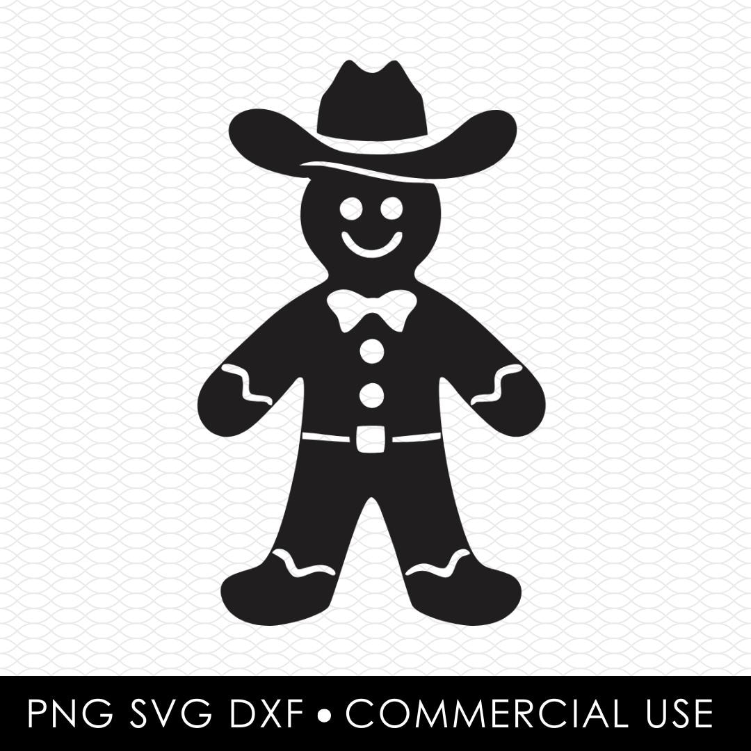 Cowboy Gingerbread Man Svg Png, Sublimation Design, Png Design, Svg ...