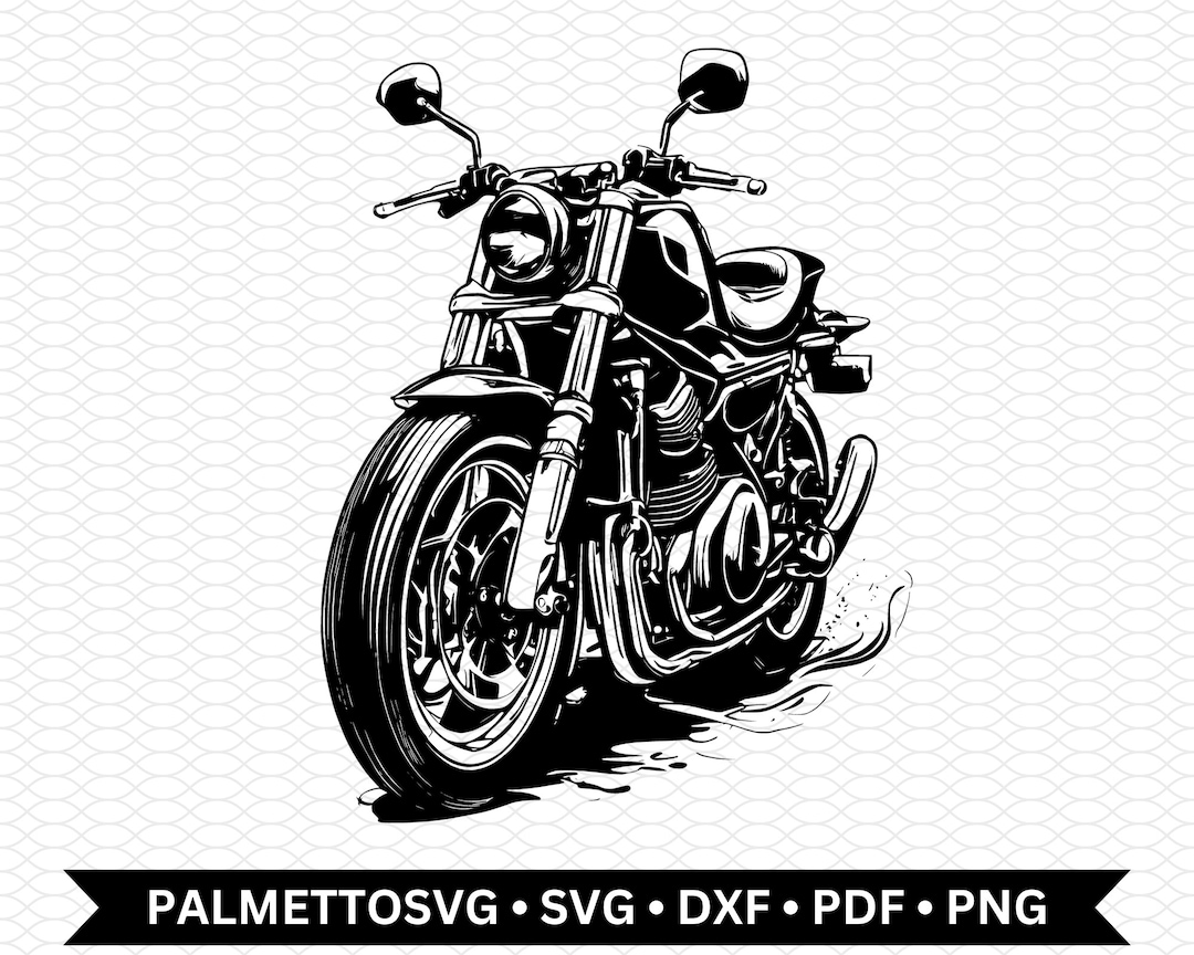 Motorcycle Svg, Motorcycle Png, Motorcycle Dxf File, Motorcycle Cut ...