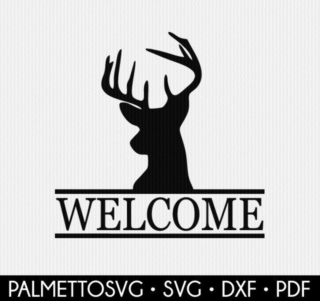 Welcome svg deer svg deer dxf welcome dxf welcome sign - Etsy México