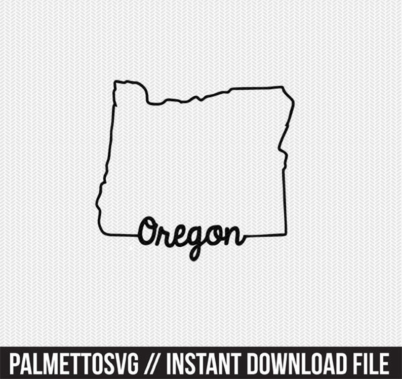 Oregon Svg Oregon Dxf File Oregon Cut File Oregon Outline - Etsy