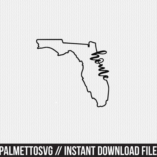 Florida Svg Florida Home Svg Florida Svg Files Dxf File - Etsy