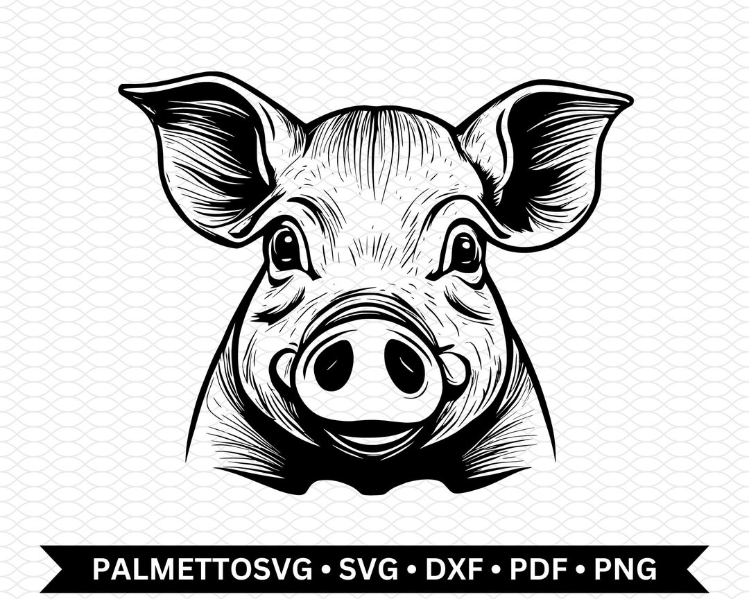 Pig Svg, Pig Png, Pig Dxf File, Pig Cut File, Pig Clip Art, Cricut ...