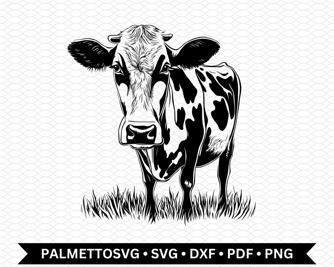 Cow svg, cow png, cow dxf file, cow cut file, cow clip art, cricut ...