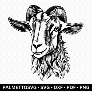 Goat Svg, Goat Dxf File, Goat Cut Files, Goat Clip Art, Goat Png, Goat ...