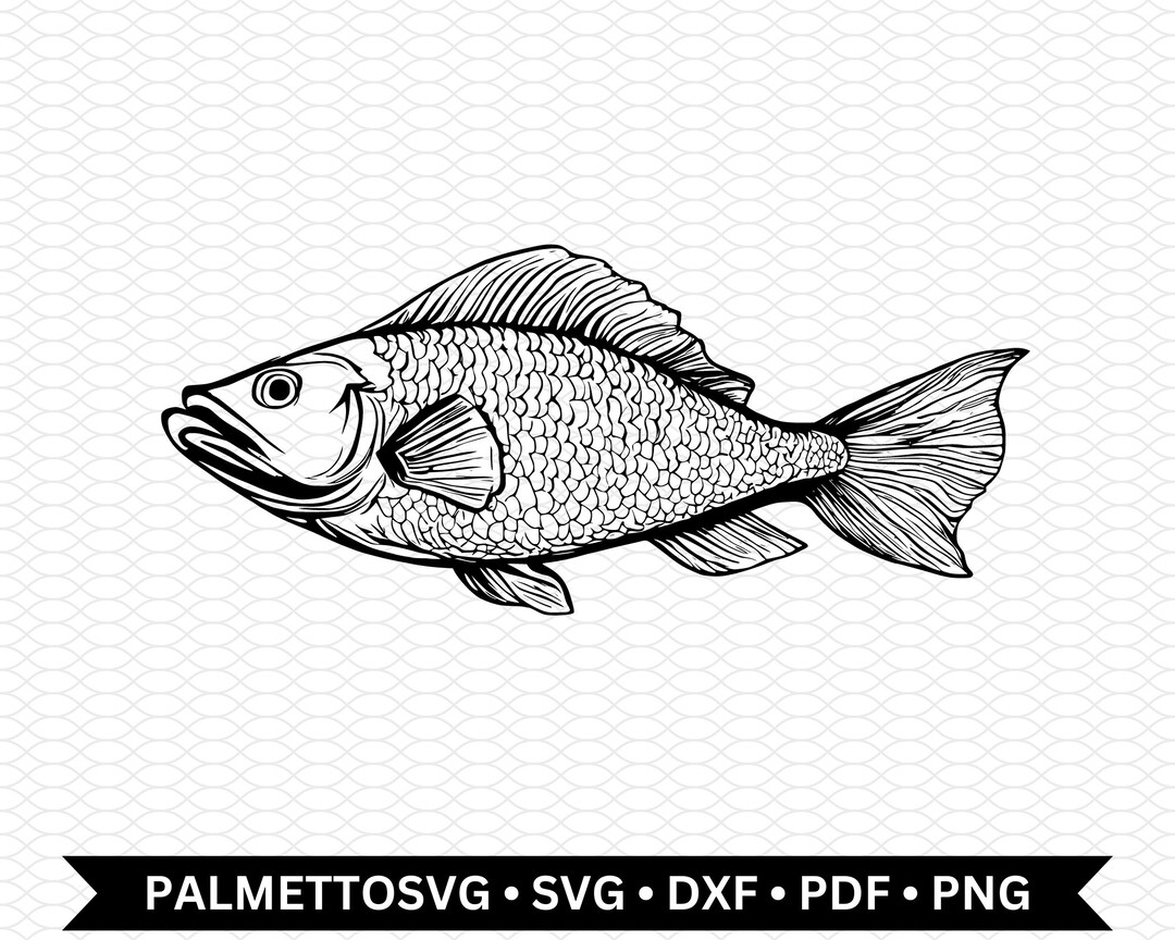 Fish Svg, Fish Dxf File, Fish Cut File, Fish Png, Fish Clip Art, Cricut ...