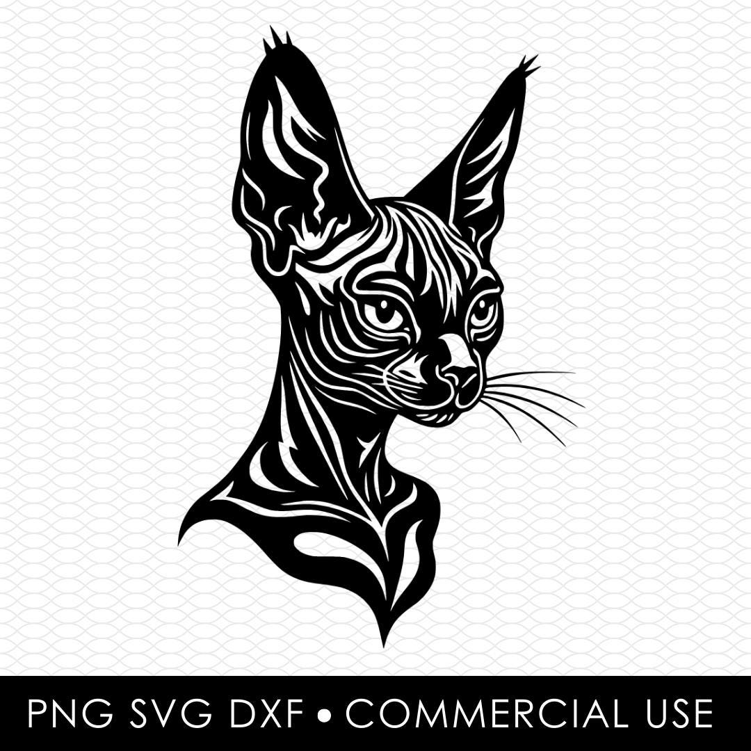 Sphynx Svg, Sphynx Png, Sphynx Dxf, Sphynx Cut File, Sublimation ...
