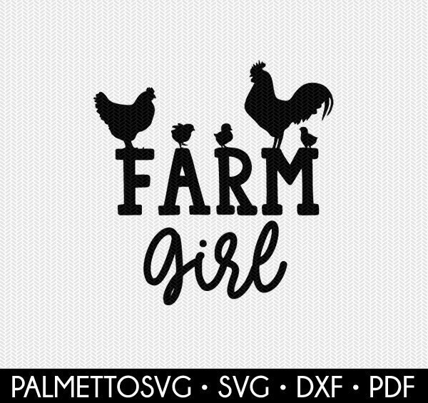 Farm Girl Svg Farm Girl Dxf File Farm Svg Farm Dxf Farm - Etsy