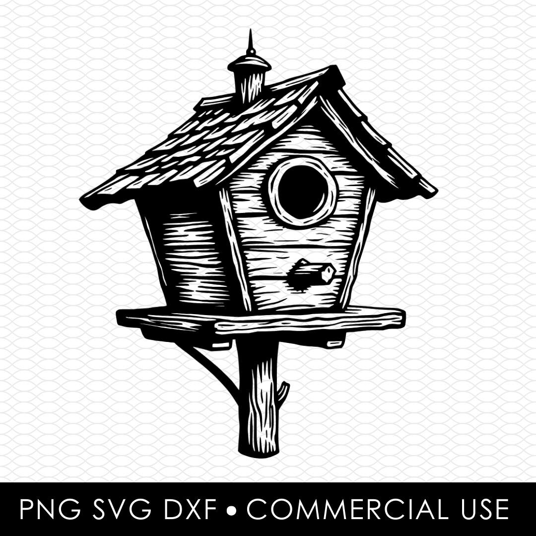 Bird House Svg, Bird House Png, Bird House Cut File, Bird House Dxf ...