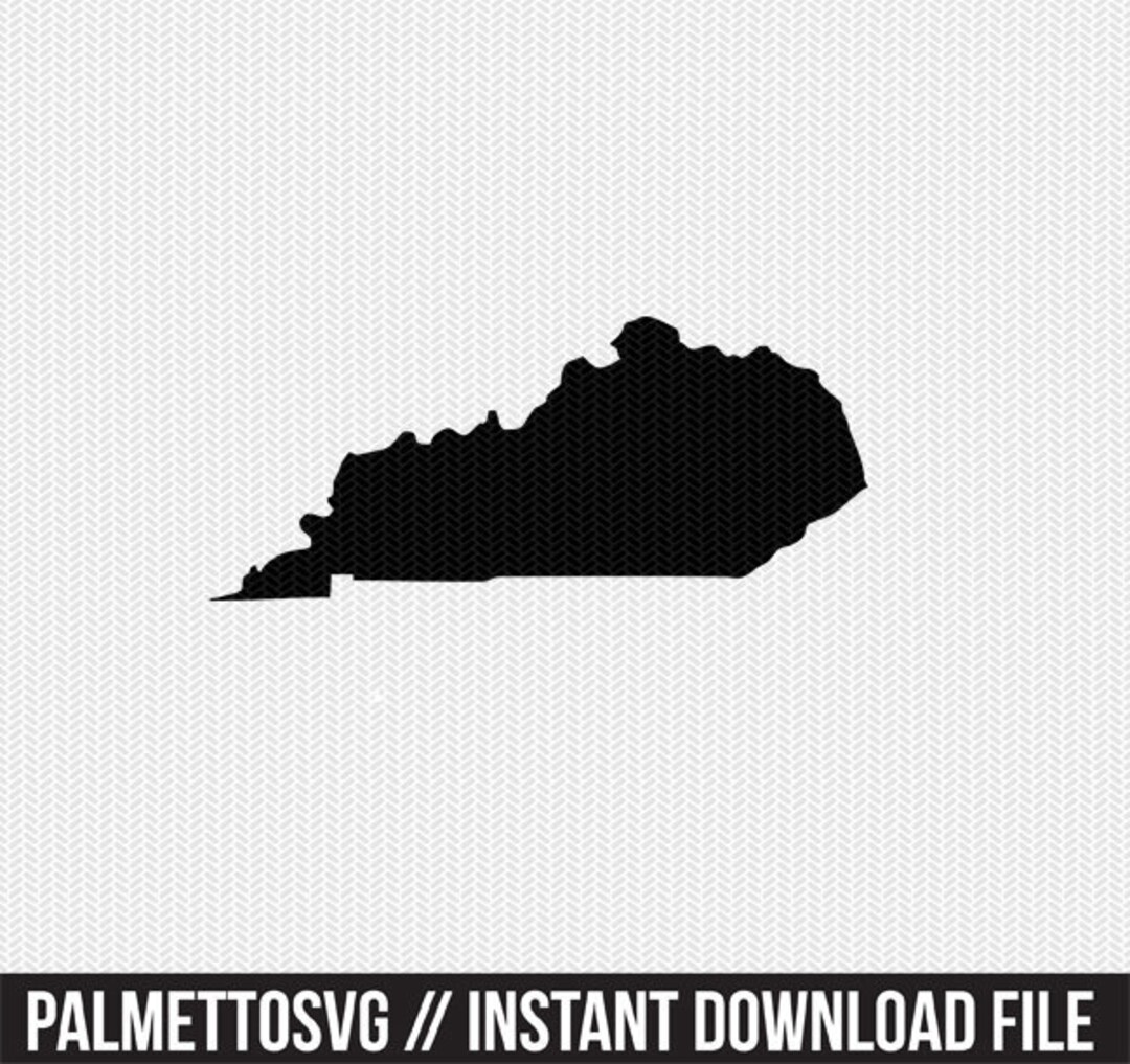 Kentucky Svg, Kentucky Dxf File, Kentucky Cut File, Kentucky Dxf, Svg ...