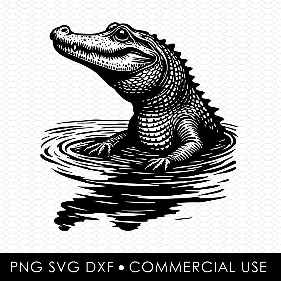 Alligator Svg, Alligator Png, Alligator Cut File, Alligator Dxf ...