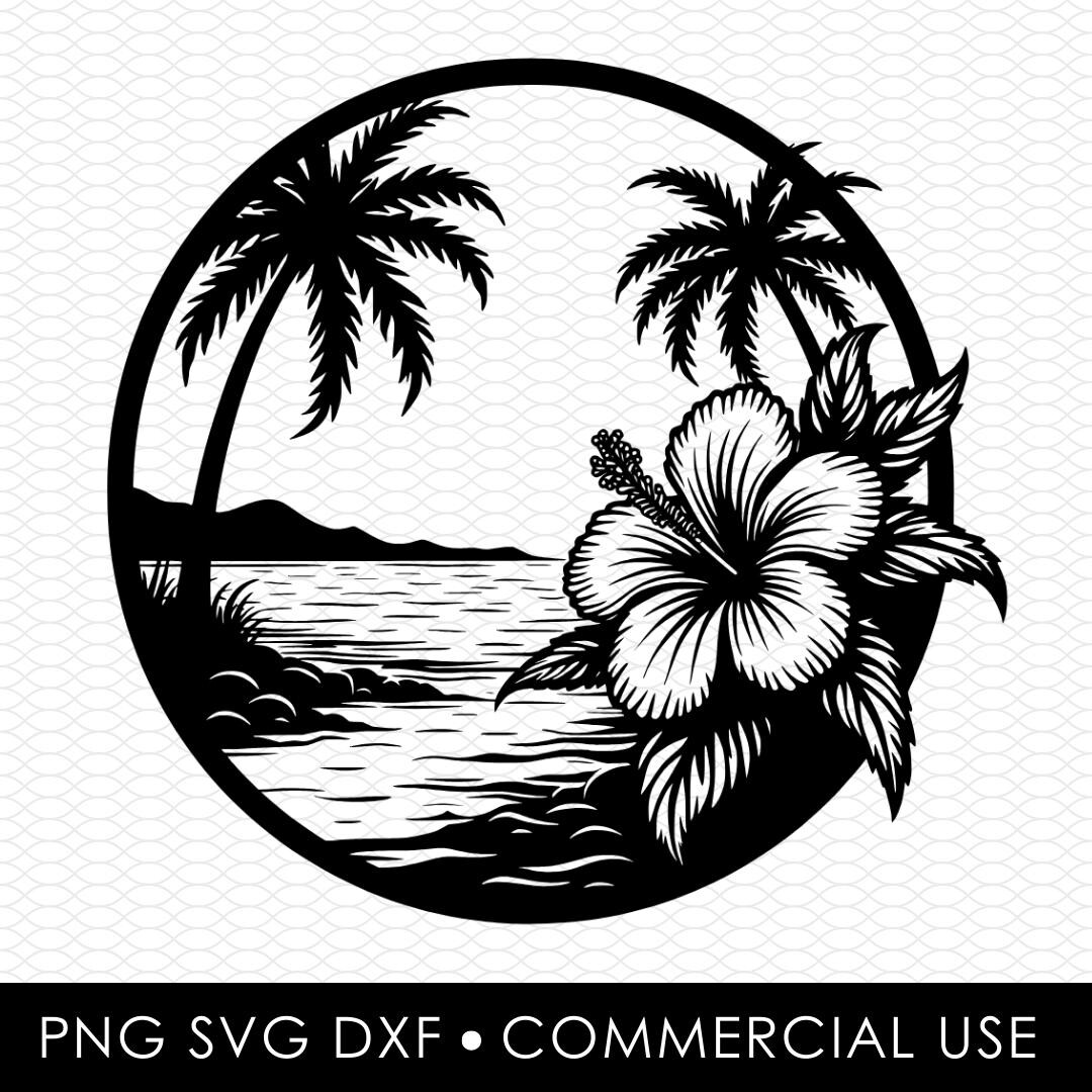 Hibiscus Svg, Hibiscus Png, Hibiscus Cut File, Hibiscus Dxf ...