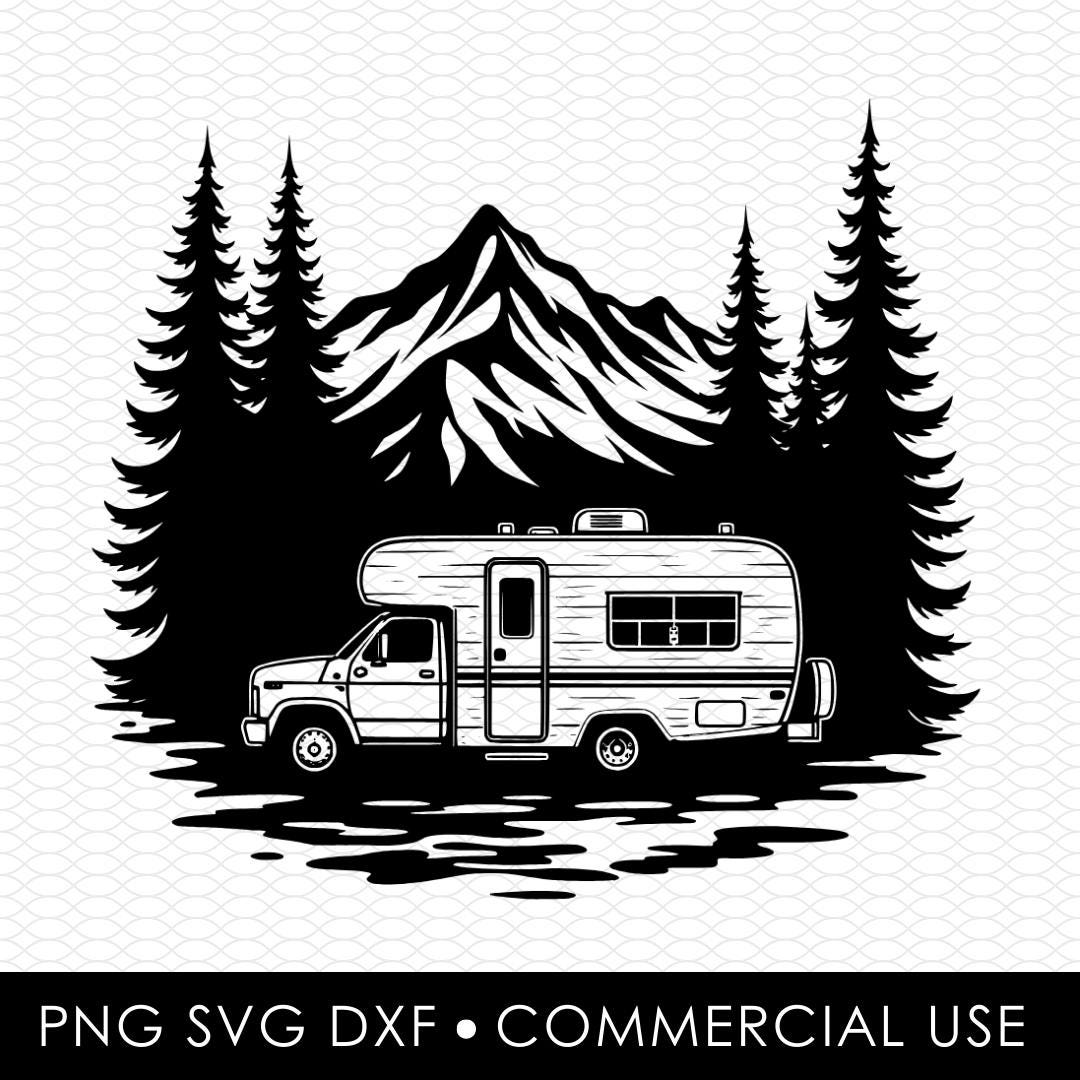 Camper Svg, Camper Png, Camper Dxf, Camper Cut File, Sublimation ...