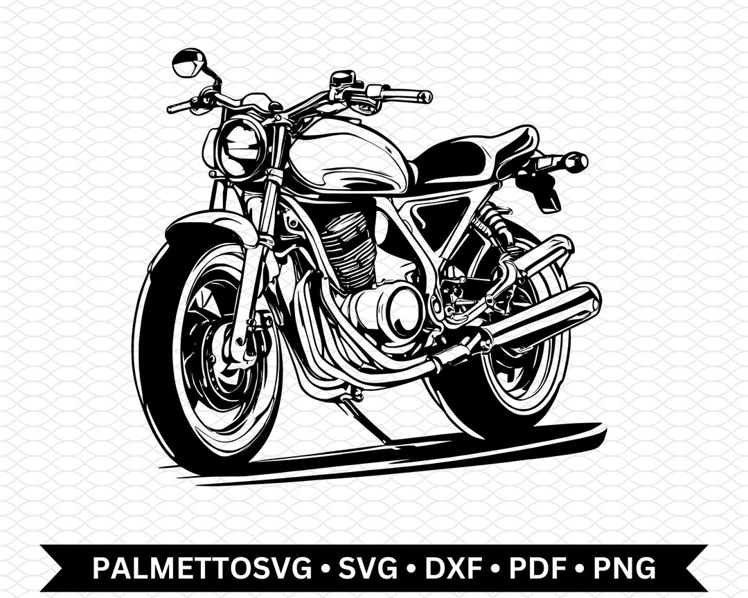 Motorcycle Svg, Motorcycle Png, Motorcycle Dxf File, Motorcycle Cut ...