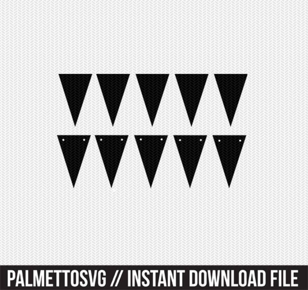 Triangle Banner Svg, Baby Shower Svg, Birthday Svg, Banner Dxf, Banner ...