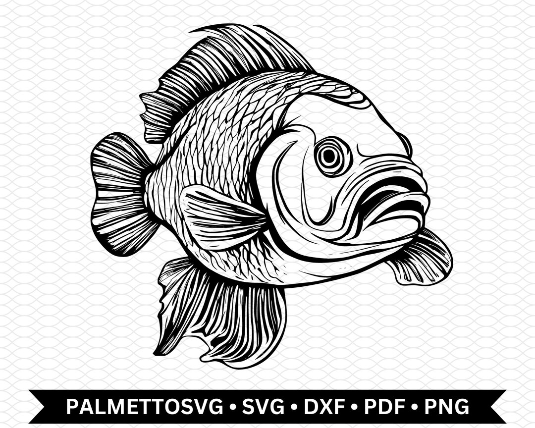 Fish Svg, Fish Dxf File, Fish Cut File, Fish Png, Fish Clip Art, Cricut ...