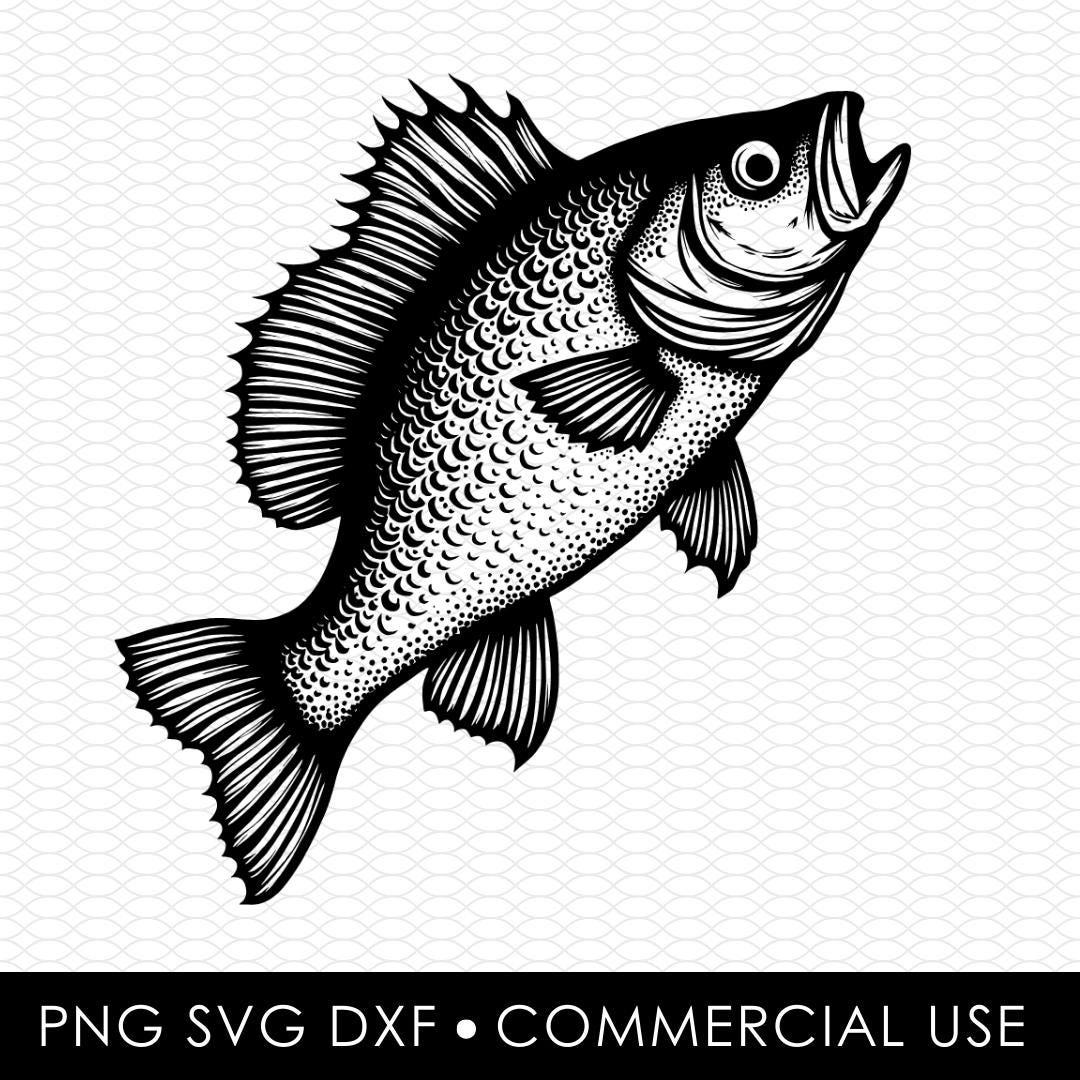 Crappie Svg, Crappie Png, Crappie Png, Fishing Svg, Crappie Dxf ...