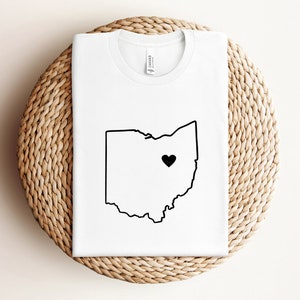 Ohio Svg, Ohio Outline Heart Svg, Ohio Dxf File, Ohio , Svg Files for ...