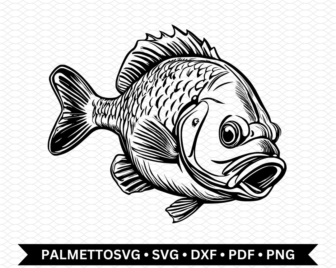 Bass Svg, Fish Svg, Bass Dxf File, Bass Cut File, Bass Clip Art, Cricut ...