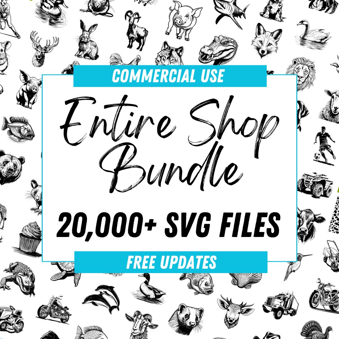 20000 Svg Mega Bundle, Dxf Files Bundle, Whole Shop Bundle, Laser Cut ...