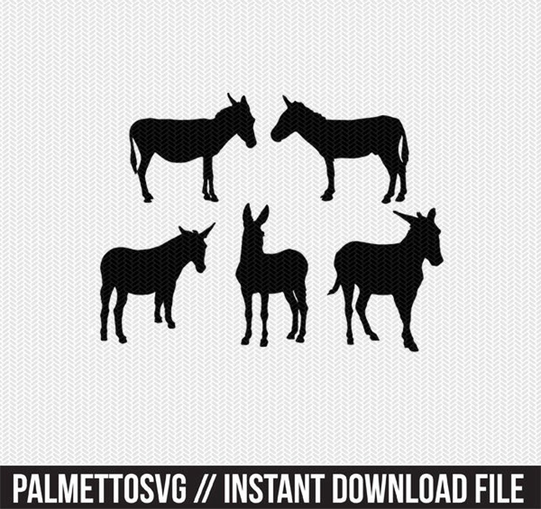 Burro svg, burro dxf, archivo cortado burro, granja svg, archivos svg ...