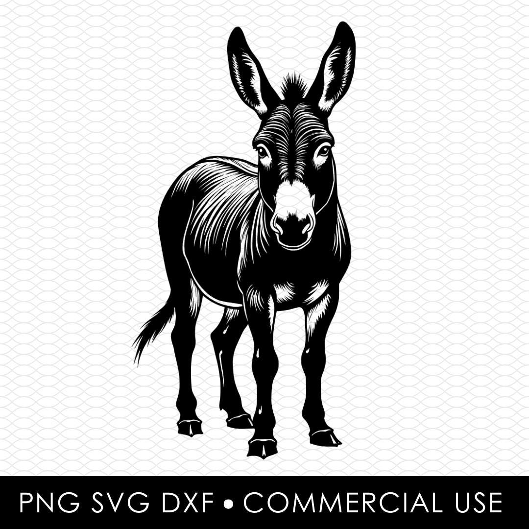 Donkey Svg, Donkey Png, Donkey Dxf, Donkey Cut File, Sublimation ...