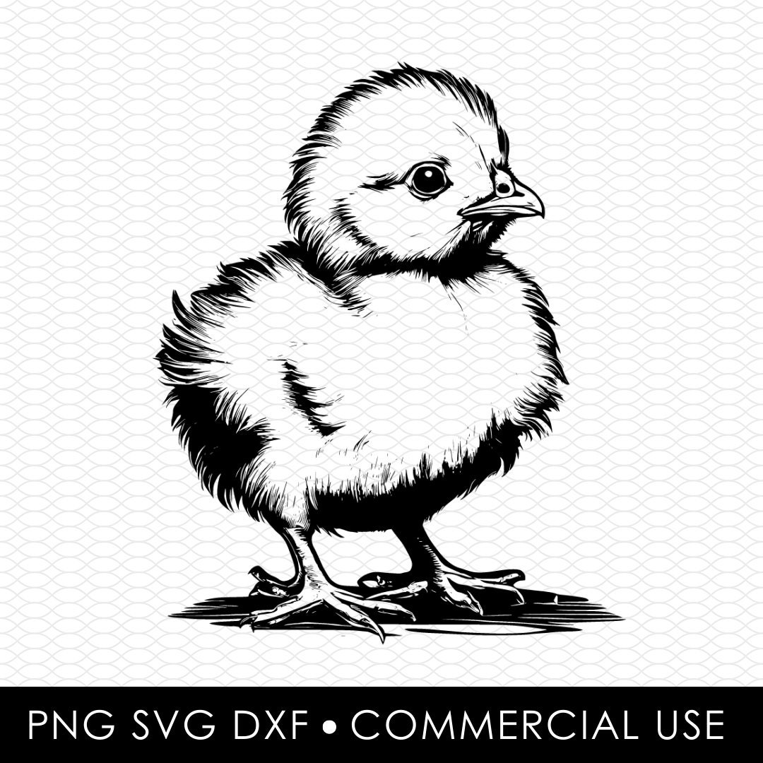 Chick Svg Dxf Png, Laser Cut File, Sublimation Design, Svg Cut File ...