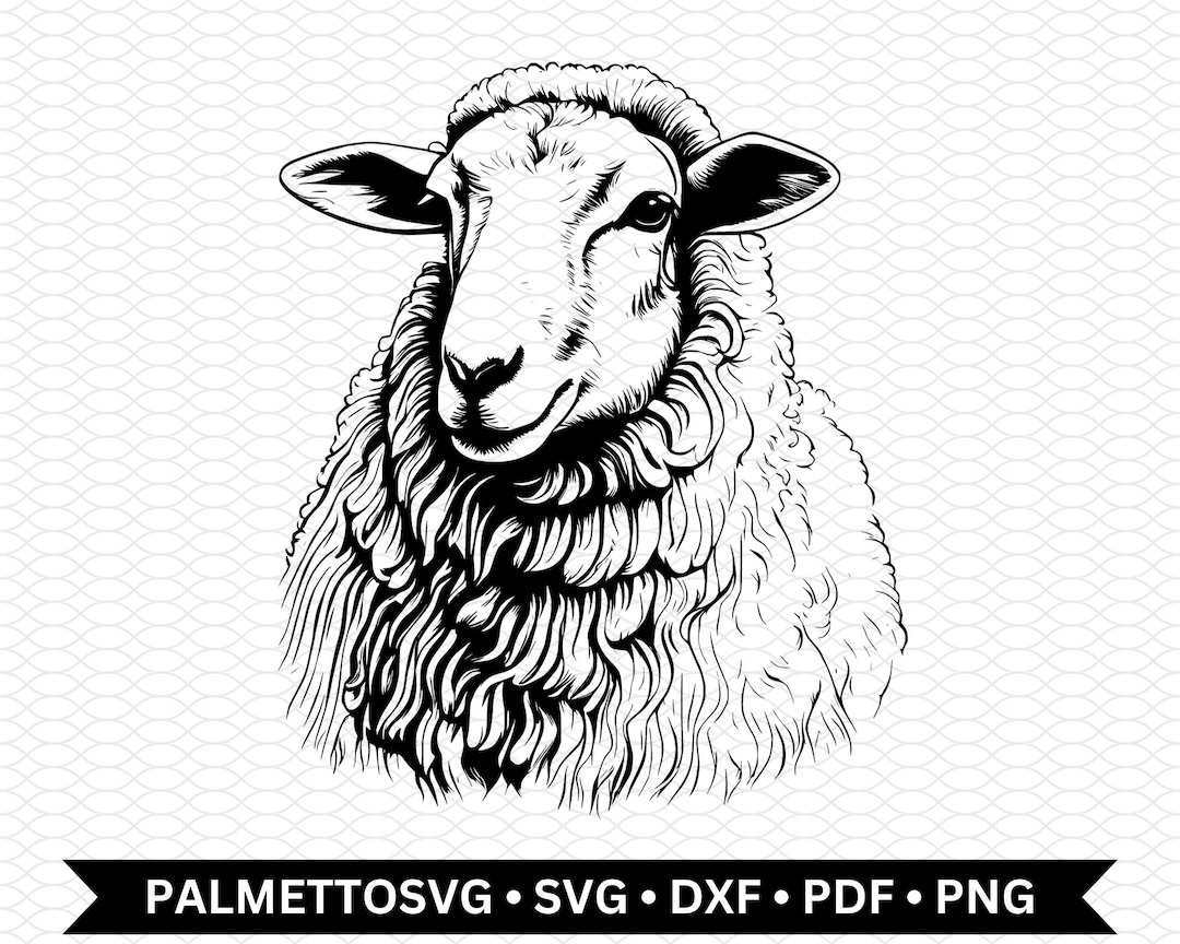 Sheep Svg, Sheep Dxf File, Sheep Cut File, Sheep Png, Sheep Cut File ...