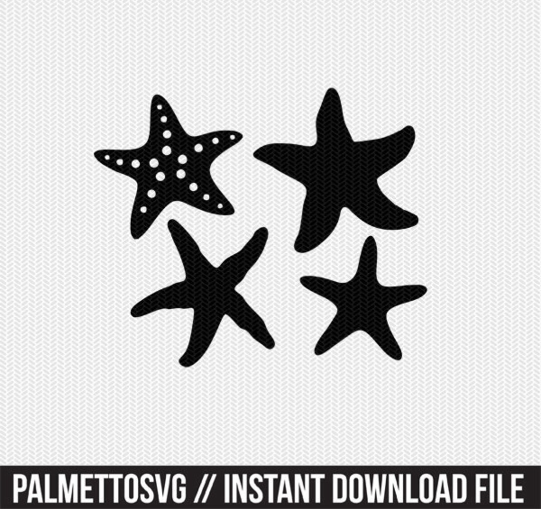 Star Fish Svg, Dxf File, Starfish Cut File, Starfish Dxf, Svg Files for ...