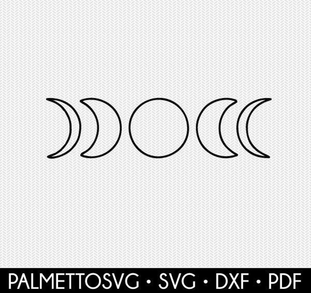 Moonsvg, Moon Phases Svg, Moon Dxf File, Moon Cut File, Svg Files for ...