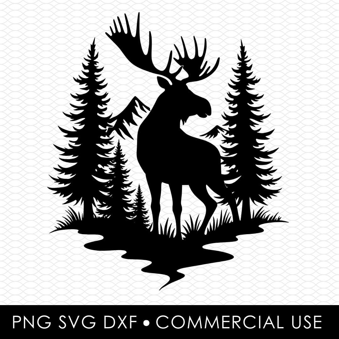 Moose Svg, Moose Png, Moose Dxf, Moose Cut File, Sublimation Designs ...