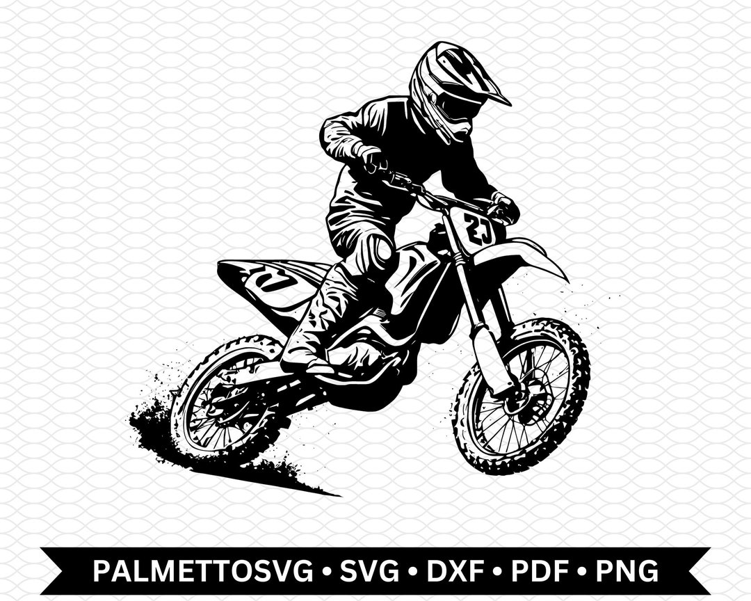 Dirt Bike Svg, Dirt Bike Dxf File, Dirt Bike Cut File, Dirt Bike Png, Svg File for Cricut ...