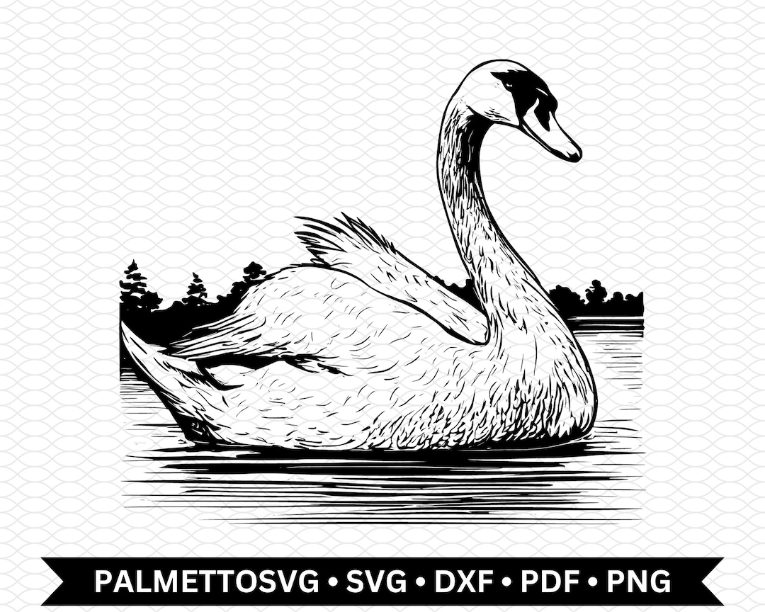 Swan Svg, Swan Dxf File, Swan Cut File, Swan Png, Swan Clip Art, Cricut ...
